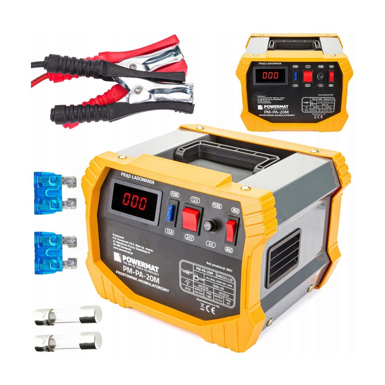 Redresor auto, 18A 12V / 24V pentru baterie 60 - 200 Ah, Powermat ...