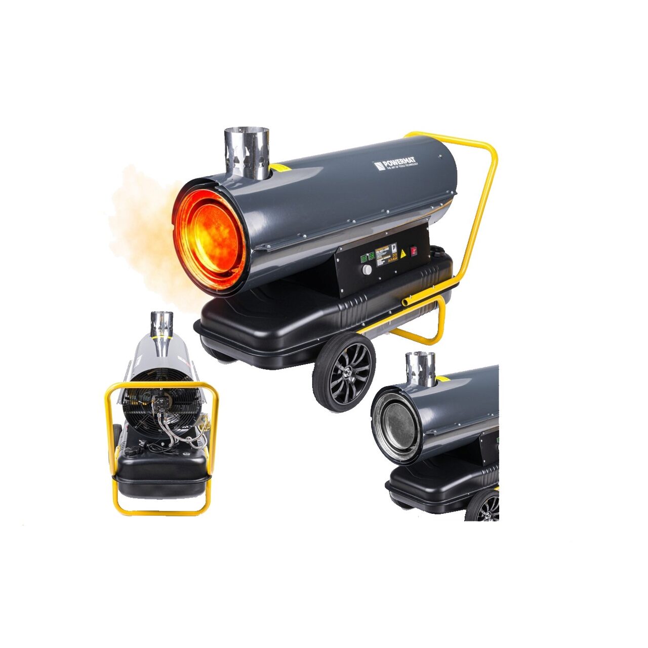 Incalzitor industrial Diesel automat cu afisaj LCD, ardere externa 65 ...