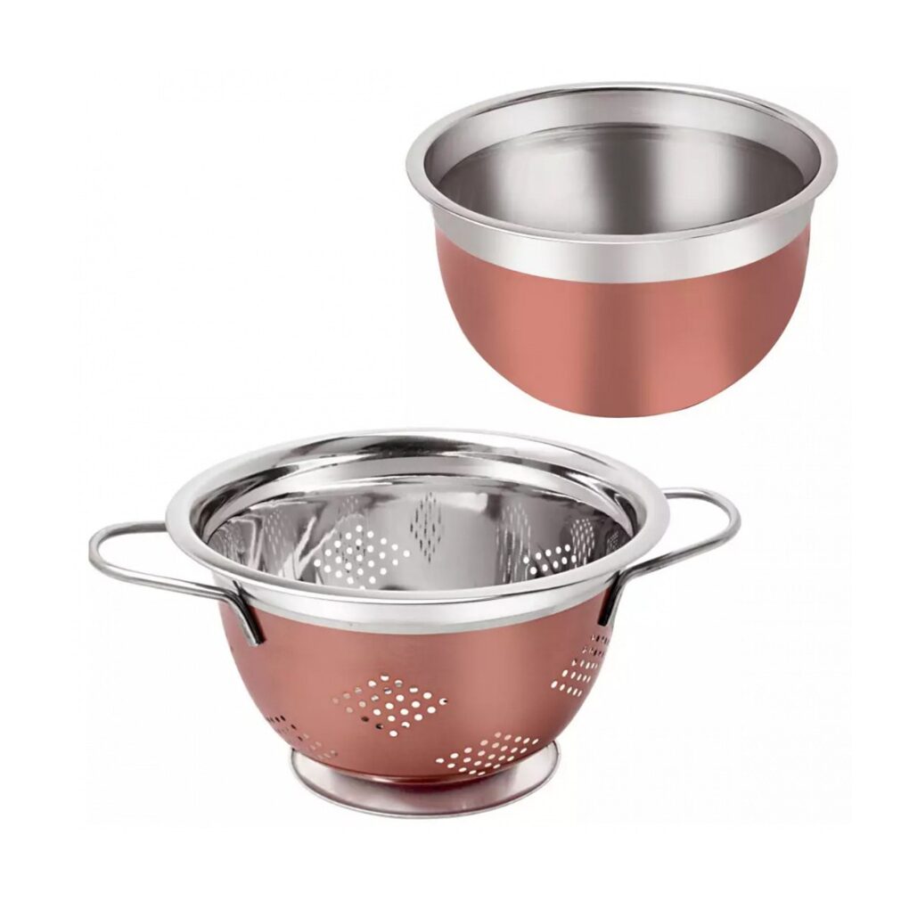 Set bol si strecuratoare, capacitate recipient 1.6 litri, diametru ...