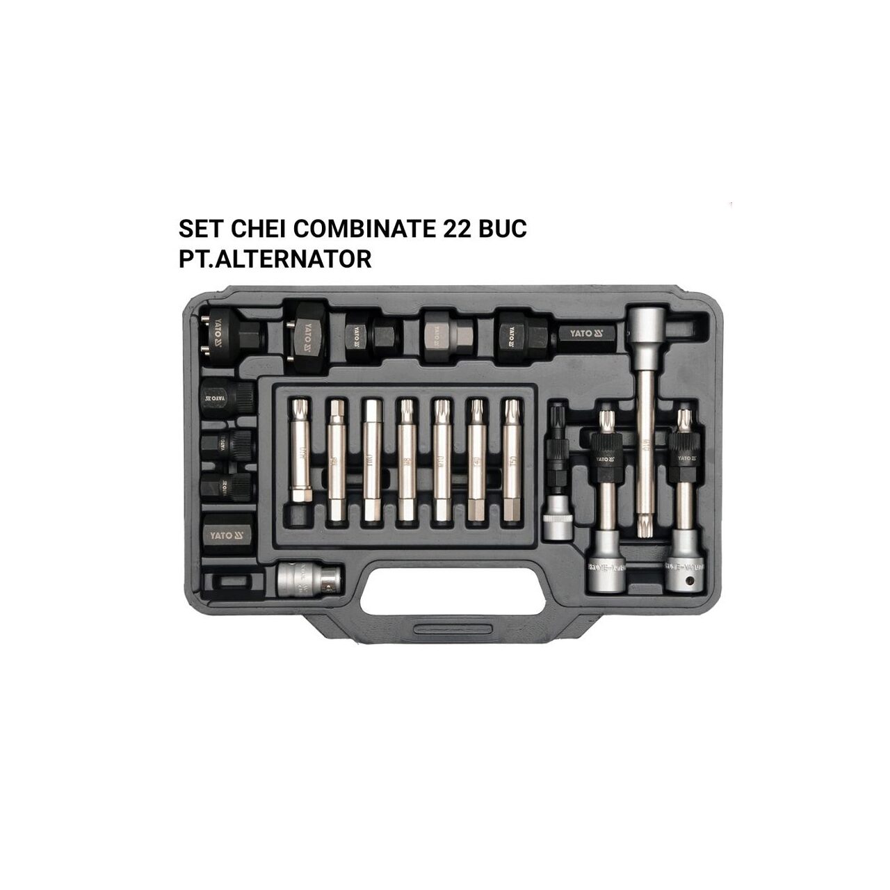 Trusa 22 Chei Alternator Combinate Set Biti Yato - POWER MOTORS TOP SRL