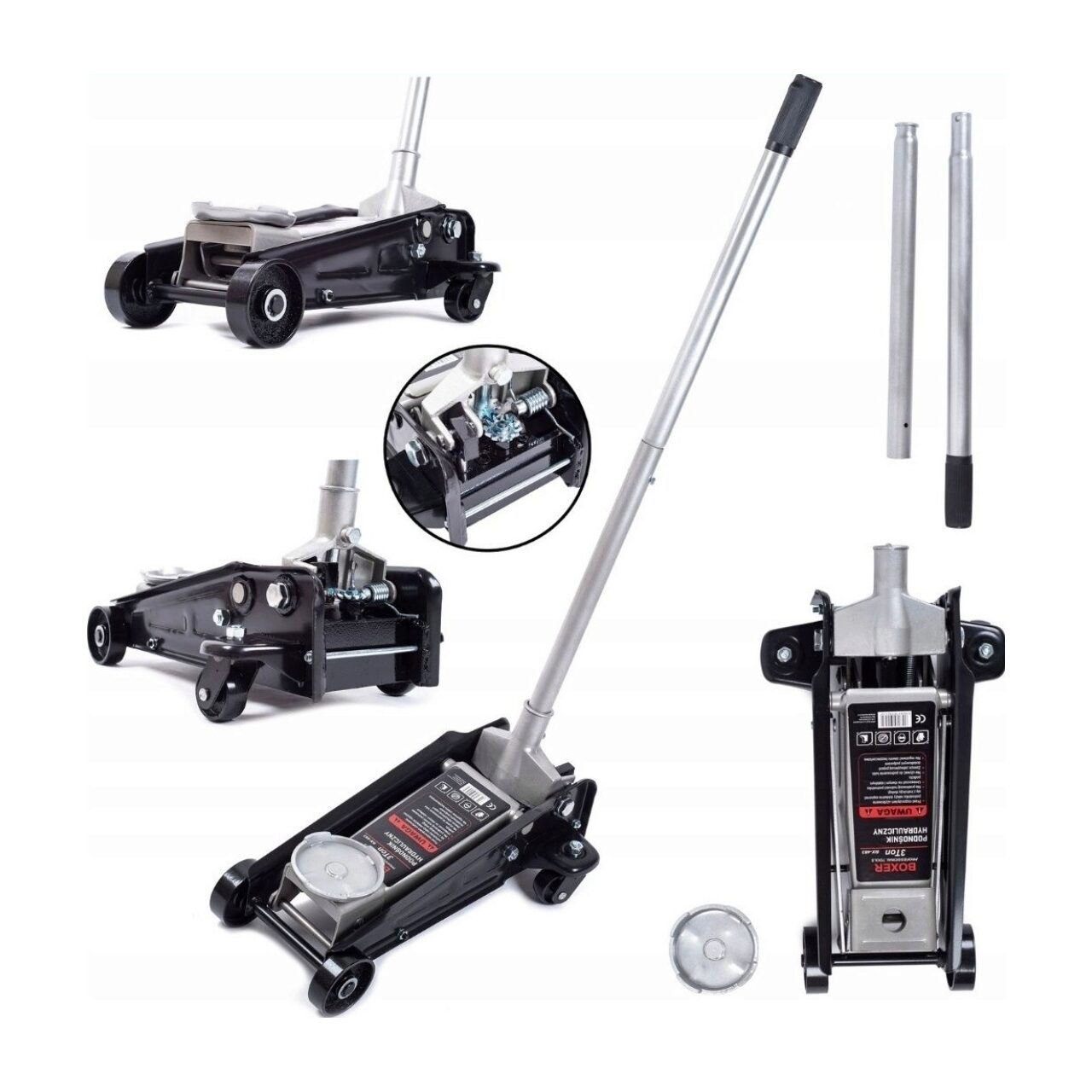 Cric Hidraulic Tip Crocodil 3 Tone Cric cu Roti Boxer 140mm - 460mm ...