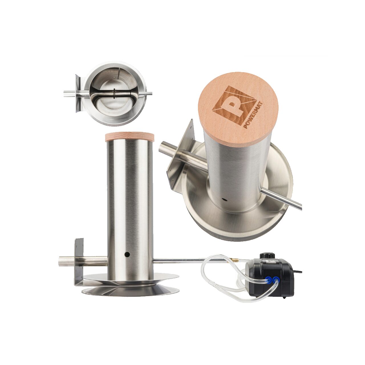 Generator de fum pentru afumare la rece, capacitate 2x 3.5L/min, volum ...